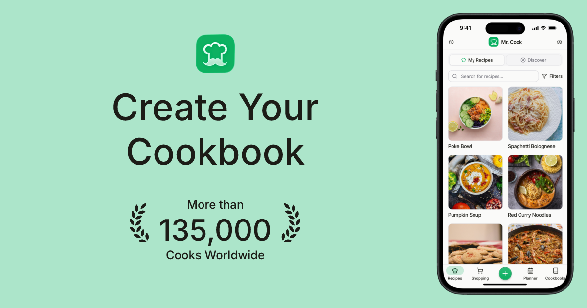 Create Cookbook Online - 100% Free! | Mr. Cook - Mr. Cook