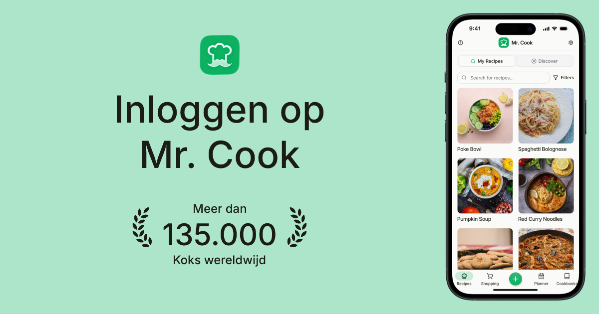 Log in op Mr. Cook